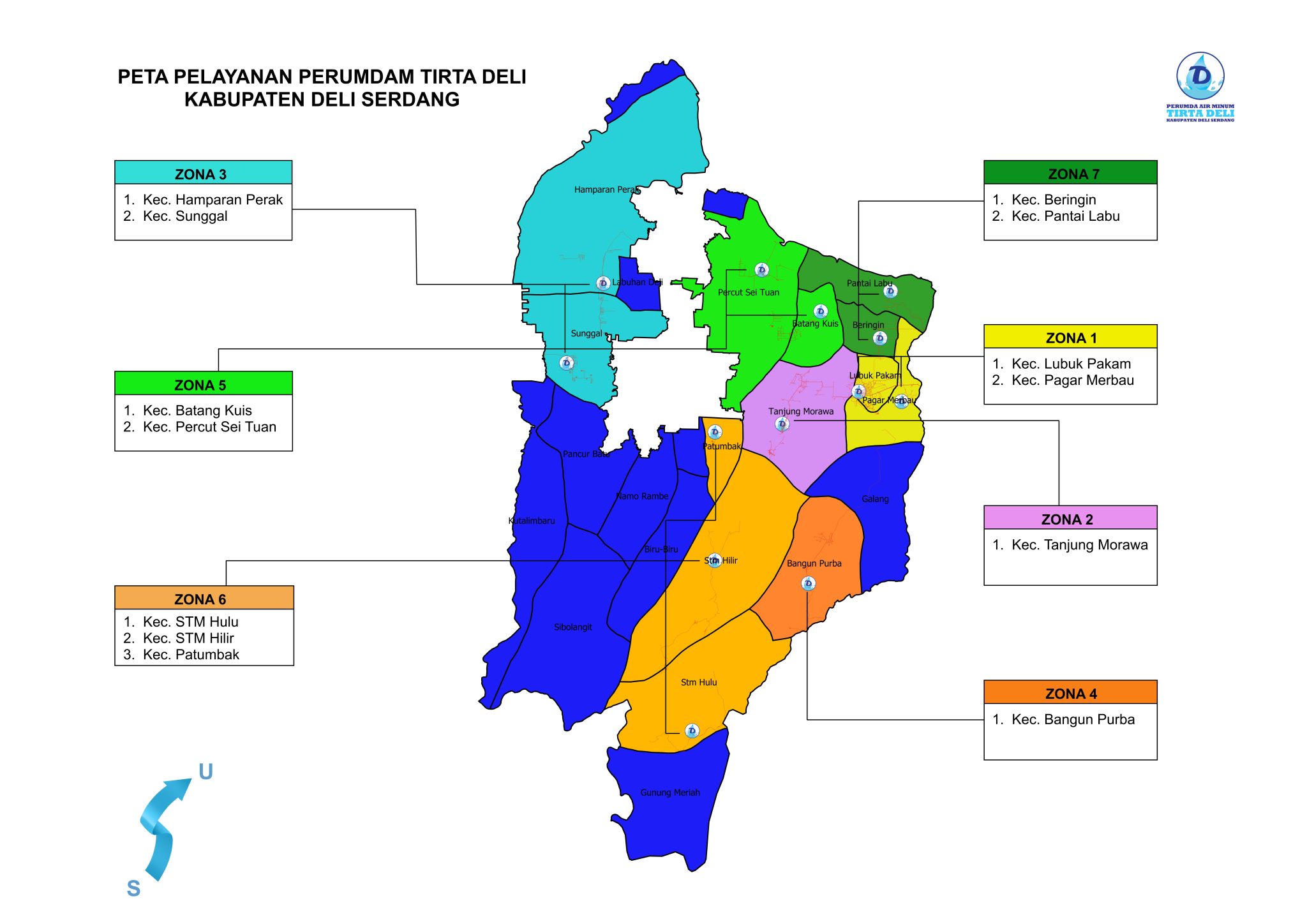 Peta Pelayanan – Perumdam Tirta Deli